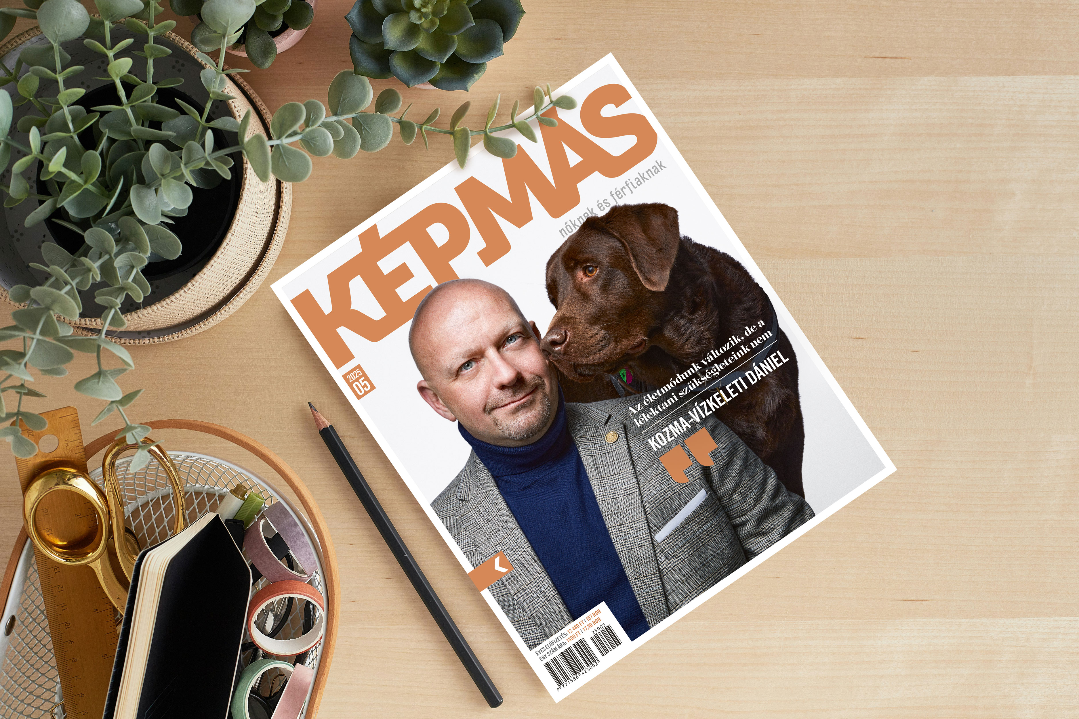 Kozma-Vízkeleti Dániel a májusi Képmás címlapján | Képmás